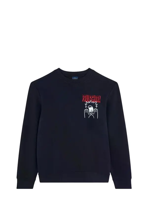 Paul & Shark Graphic-print Sweatshirt - Blue