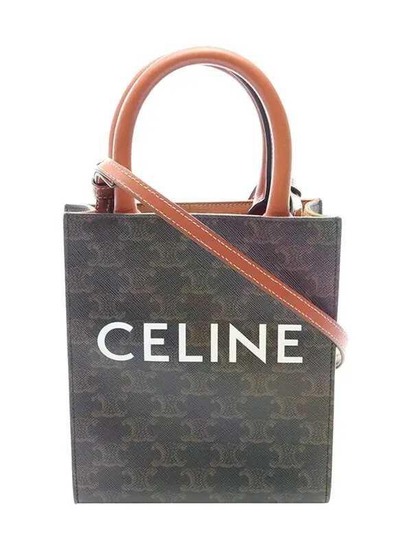Celine Mini Vertical Cabas Satchel - Brown