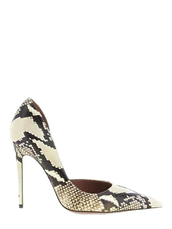 Paris Texas Vera Python-effect Pumps - Neutrals