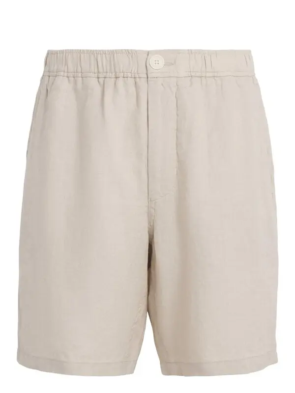 WAX LONDON Kurt Linen Shorts - Beige