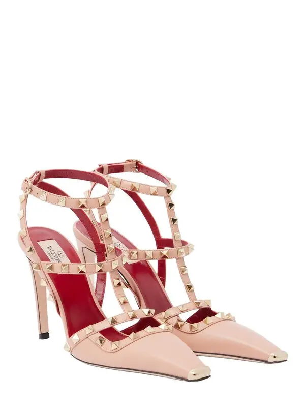 Valentino Garavani Rockstud Leather Pumps - Pink