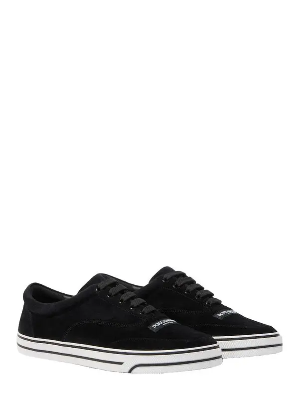 Dolce & Gabbana Suede Lace-up Sneakers - Black