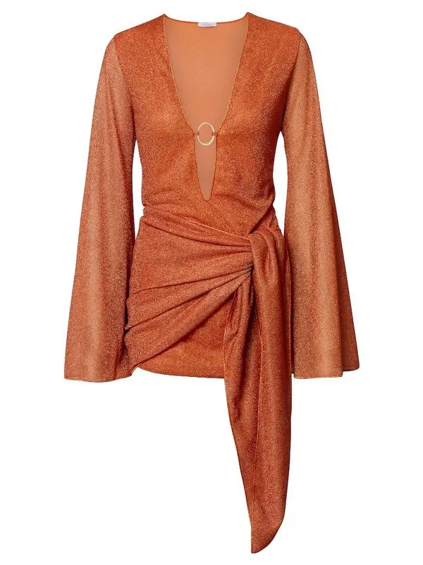 Oseree Lumiere Beach Dress - Orange