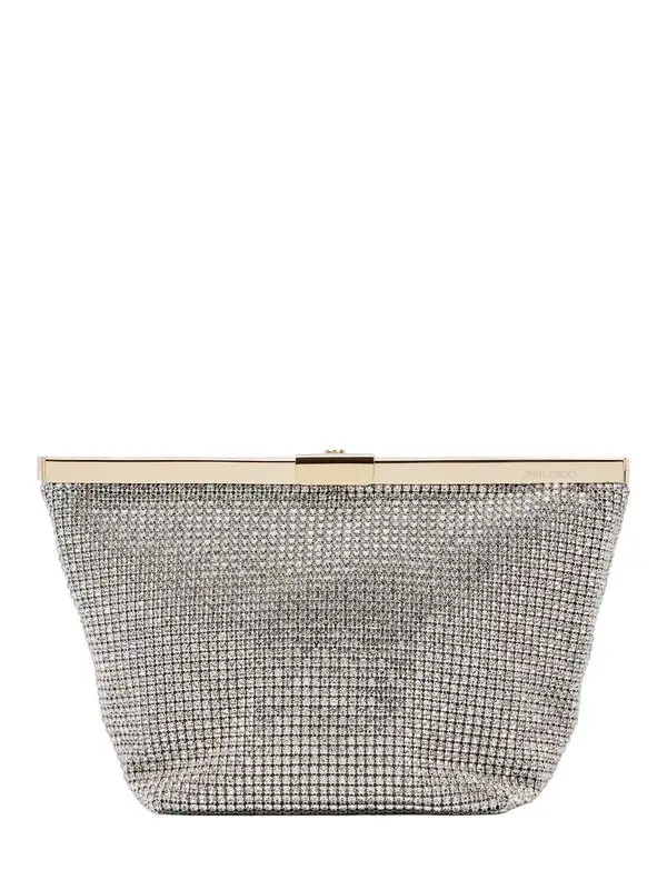 JIMMY CHOO Embellished Clutch Bag - Silver