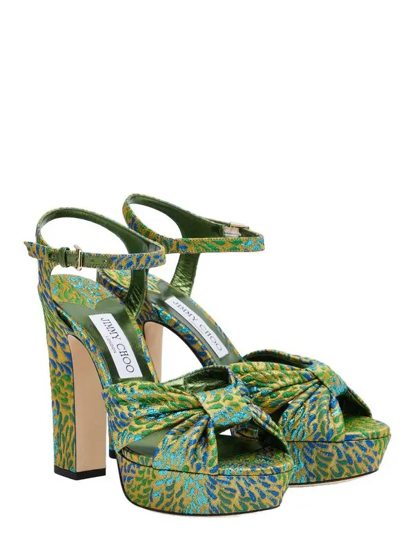 JIMMY CHOO Eloise Brocade Platform Sandals - Multicoloured