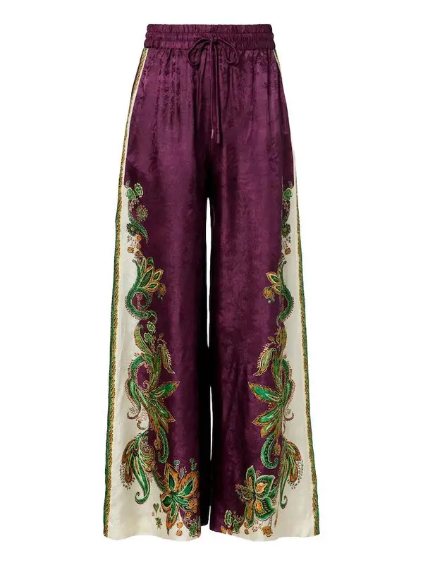 ALEMAIS Ruthie Printed Wide-leg Pants - Multicoloured