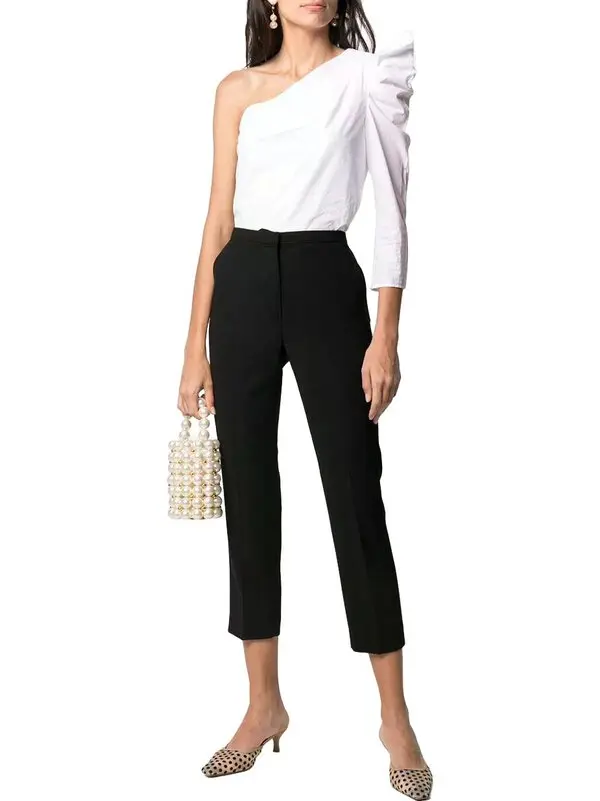 N°21 Cropped Tailored Trousers - Black