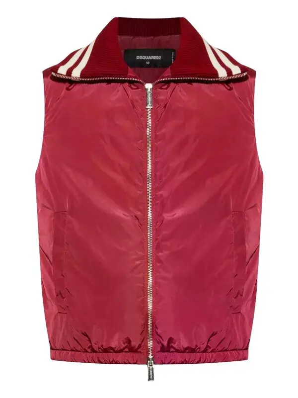 Dsquared2 Stripe-trim Gilet - Red