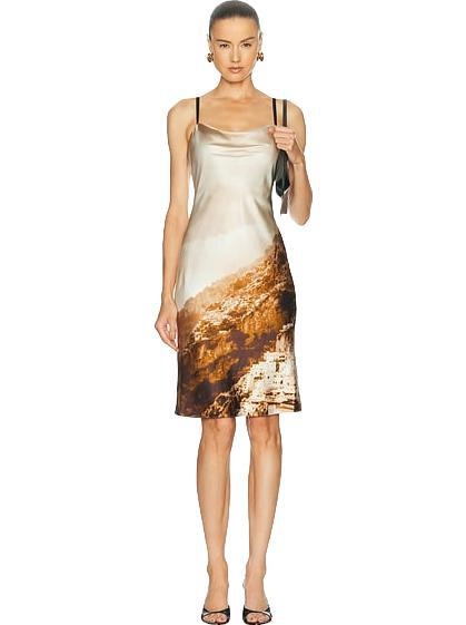 Staud Evangeline Silk Dress - Cliffside