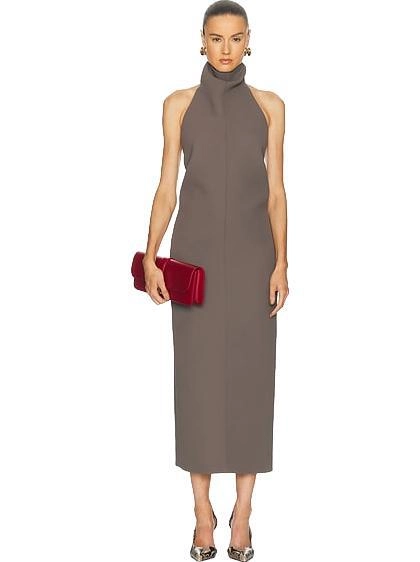 Khaite Roxanne Dress - Clove