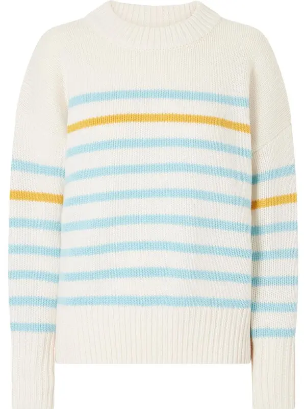 LA LIGNE Marin Striped Wool And Cashmere-blend Sweater - Multi