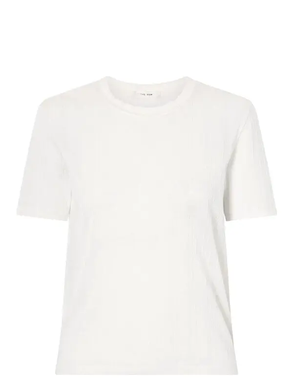 THE ROW Etina Cotton-jersey T-shirt - Neutrals
