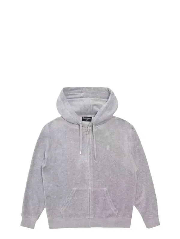 Juicy Couture Velour Oversized Hoodie - Grey