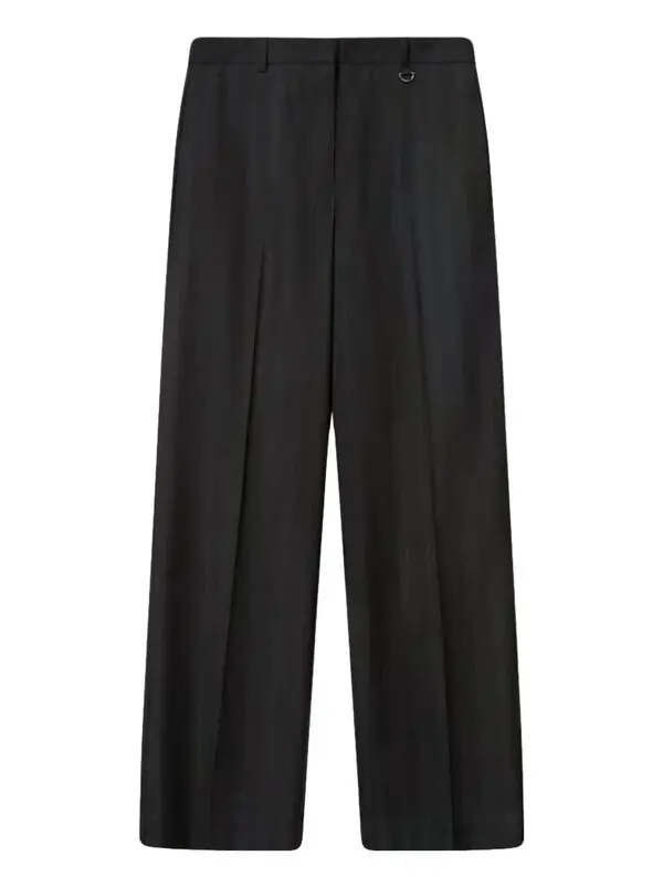 Isabel Marant Étoile Noanda Wool Plaid Wide-leg Trousers - Grey