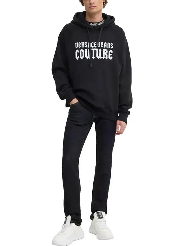 Versace Raglan Sleeve Hoodie - Black
