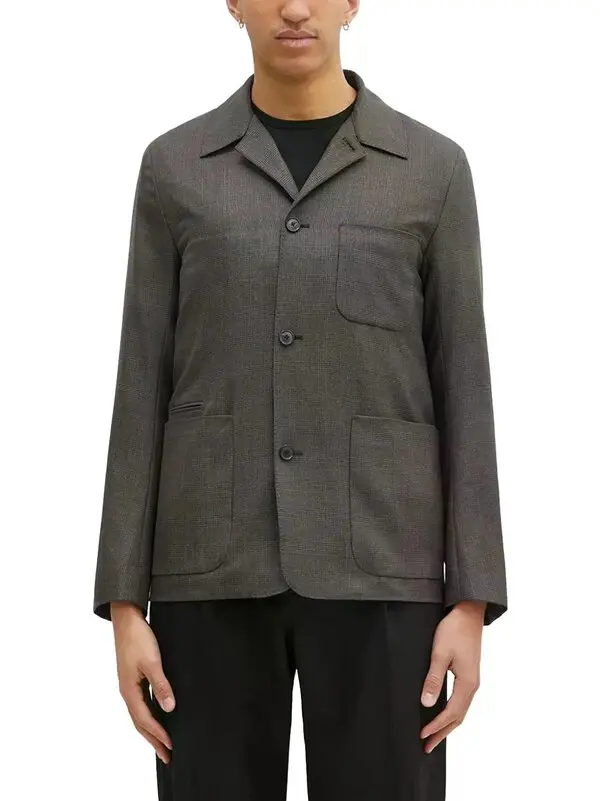 Paul Smith Checked Pocket Jacket - Grey