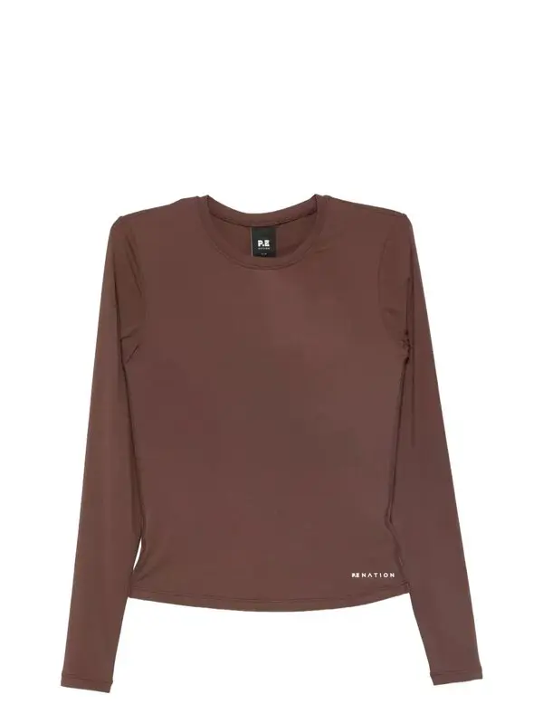 P.E Nation Foundation Long-sleeve Top - Brown