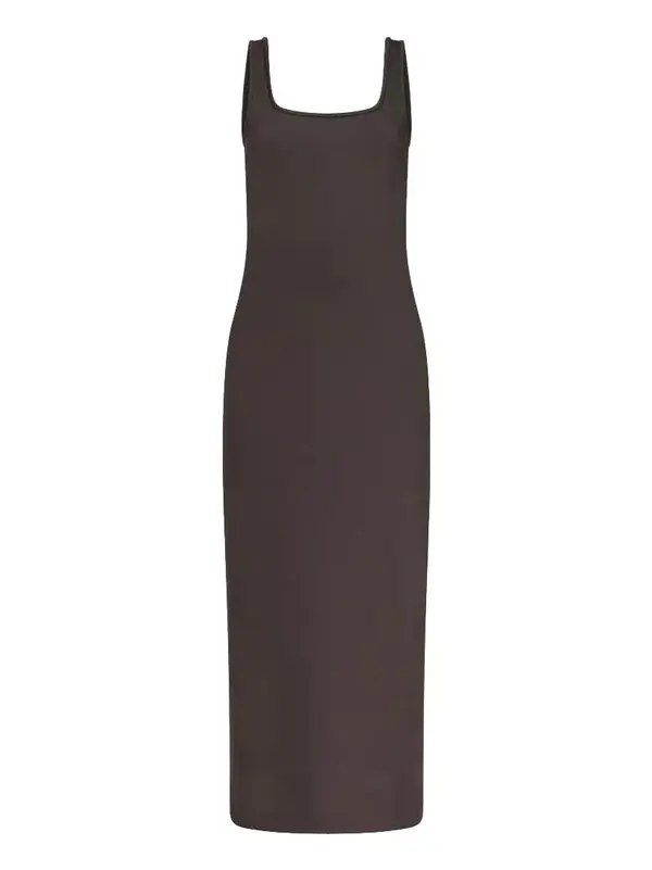 FFORME Square-neck Sleeveless Dress - Grey