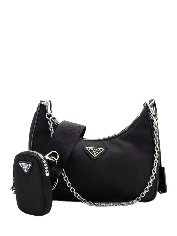 Prada Re-edition 2005 Tessuto Small Crossbody Bag - Black