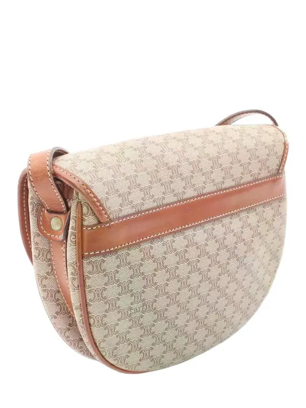 Celine Triomphe Canvas Cross Body Bag - Neutrals