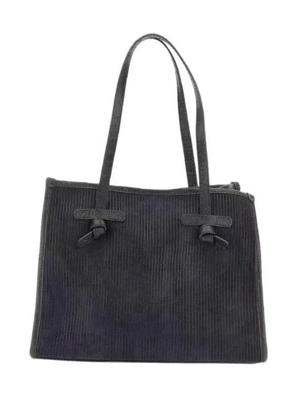 MARCELLA CLUB Marcella Ribbed Suede Tote Bag - Blue