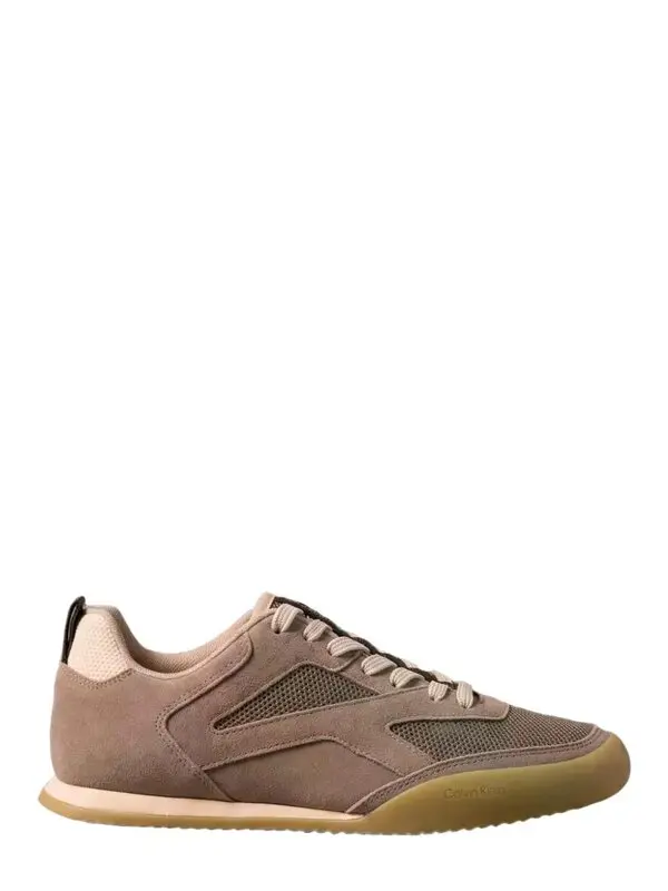 Calvin Klein Kayla Panelled Mesh-insert Sneakers - Brown