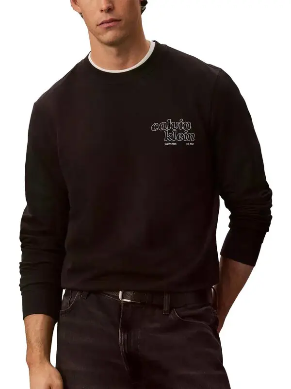 Calvin Klein Print Sweatshirt - Black