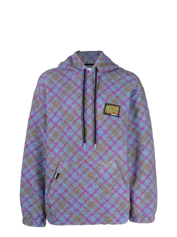 PAS DE MER Fleece Hoodie - Blue