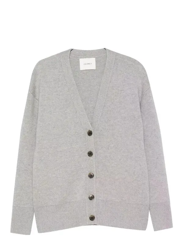 LISA YANG Amery V-neck Button-up Cardigan - Grey