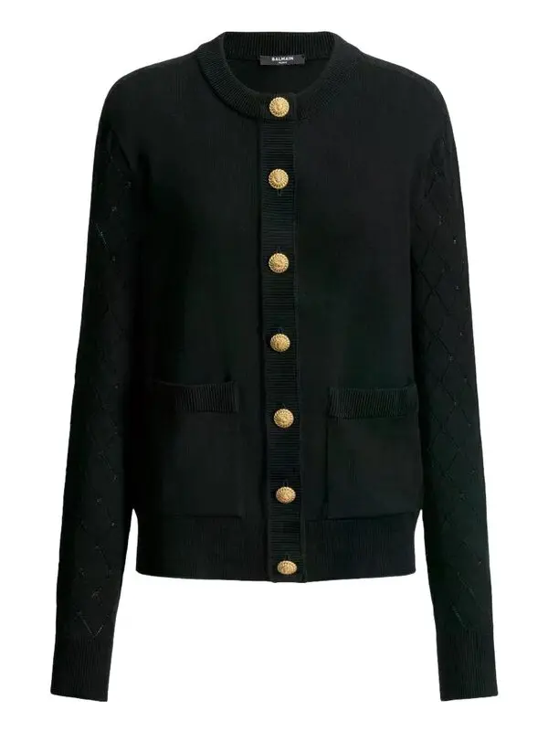 Balmain Knit Cardigan - Black