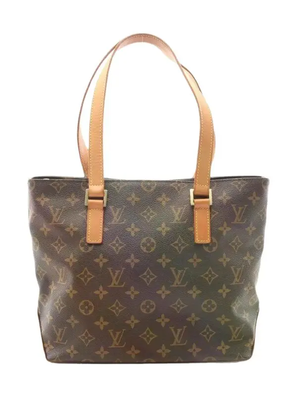 LOUIS VUITTON 2004 Monogram Cabas Piano Tote Bag - Brown