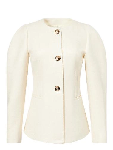 Gabriela Hearst Daelan Welt-pocket Silk-and-wool Blazer - Ivory