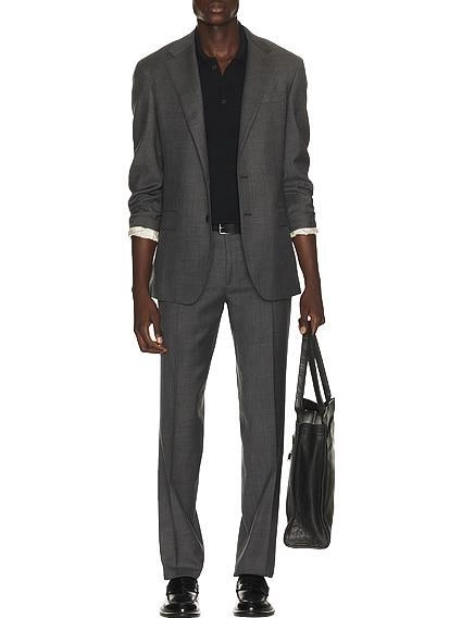 Polo Ralph Lauren 2-button Single Breasted Sharkskin 2-piece Suit - Medium Grey Multi