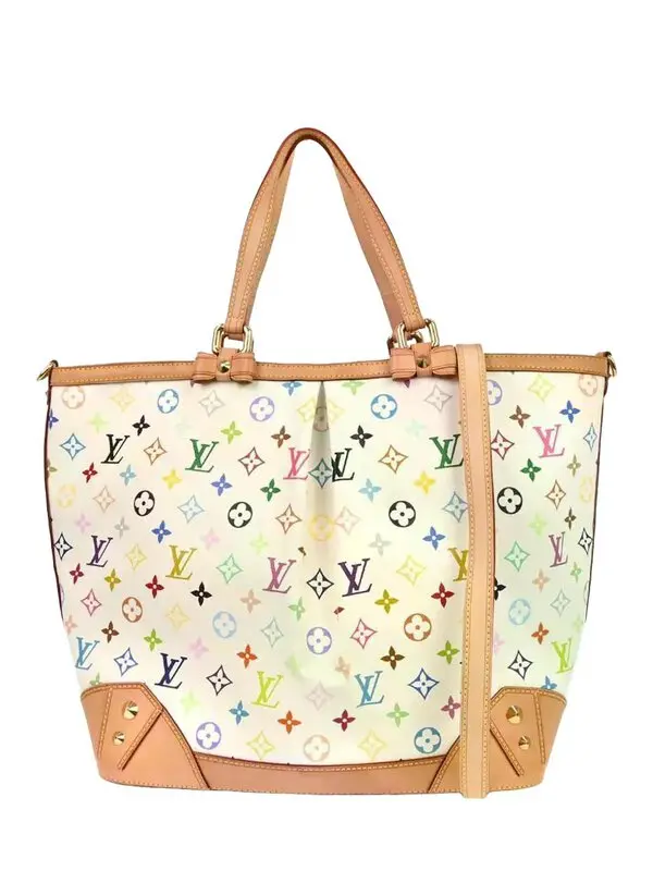 LOUIS VUITTON Takashi Murakami 2011 Gm Sharleen Tote Bag - White