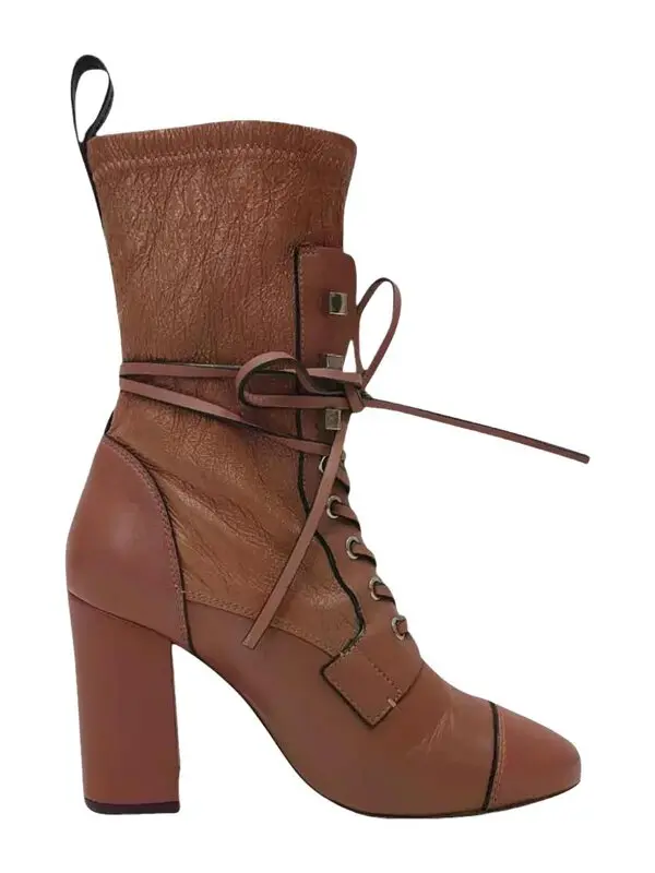 STUART WEITZMAN Veruka Lace-up Ankle Boots - Brown