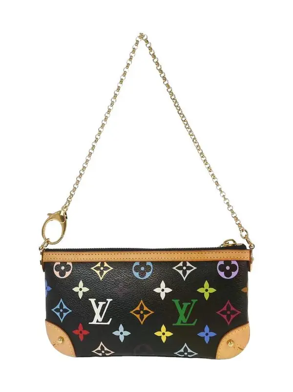 LOUIS VUITTON Takashi Murakami 2012 Milla Pochette Handbag - Black