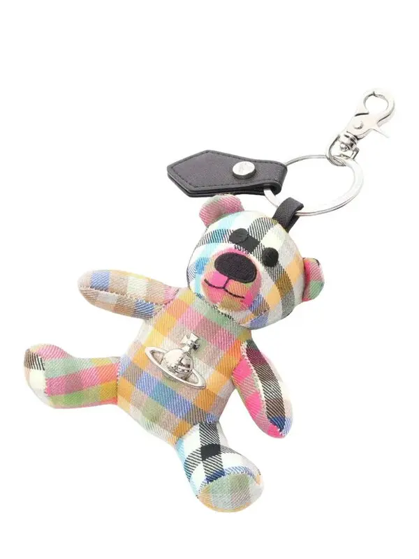 VIVIENNE WESTWOOD Orb Teddy Bear Bag Charm - Neutrals