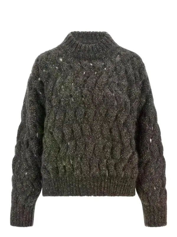 Brunello Cucinelli Cable-knit Sweater - Grey