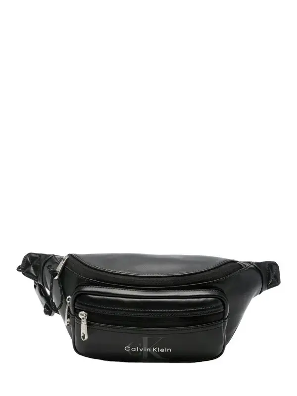 Calvin Klein Logo Print Zip-fastening Belt Bag - Black