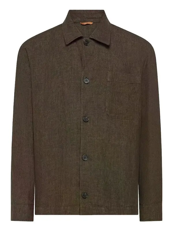 CRUNA Cardiff Button-up Jacket - Brown