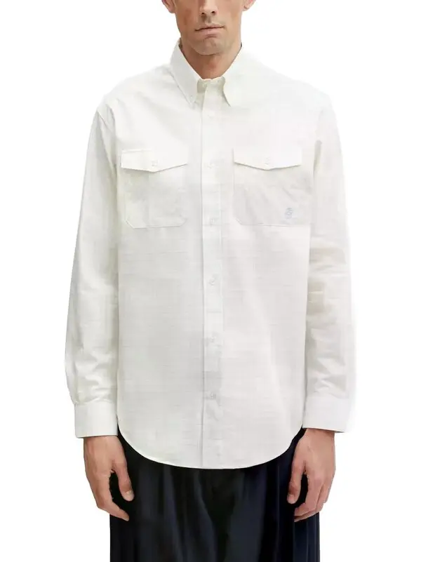Drole De Monsieur Check-pattern Button-down Shirt - Neutrals