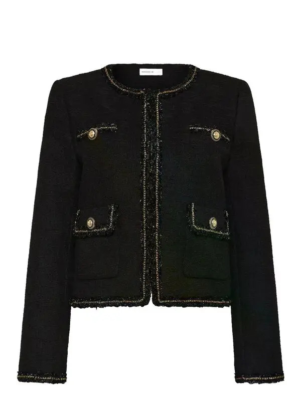Rebecca Vallance Bouclé Jacket - Black