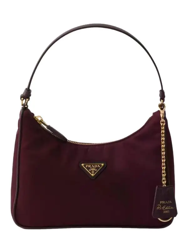 Prada Re-edition 2005 Re-nylon And Saffiano Leather Mini Shoulder Bag - Red
