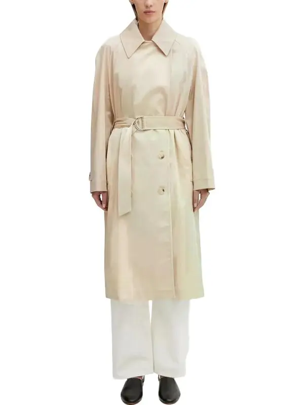 Lacoste Double-breasted Belted Trench Coat - Neutrals