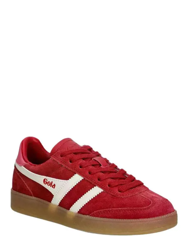 Gola Viper Logo-patch Suede Sneakers - Red