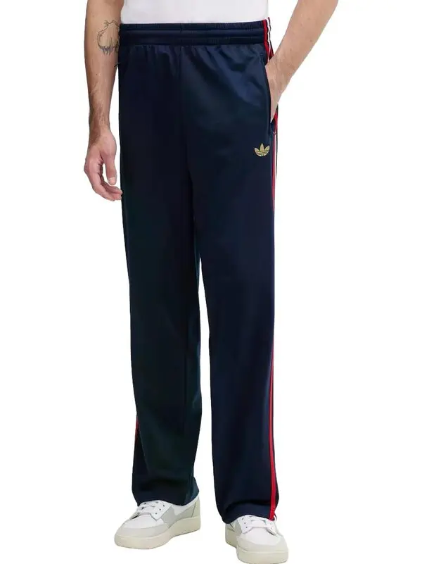 Adidas Firebird Logo-embroidered Side-stripe Track Pants - Blue