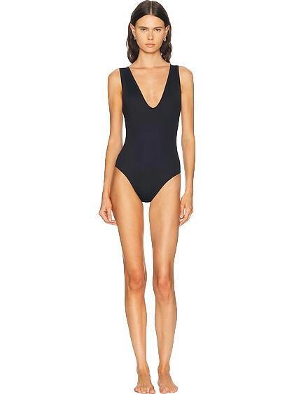 Loulou De Saison Gianna U-neckline Swimsuit - Black