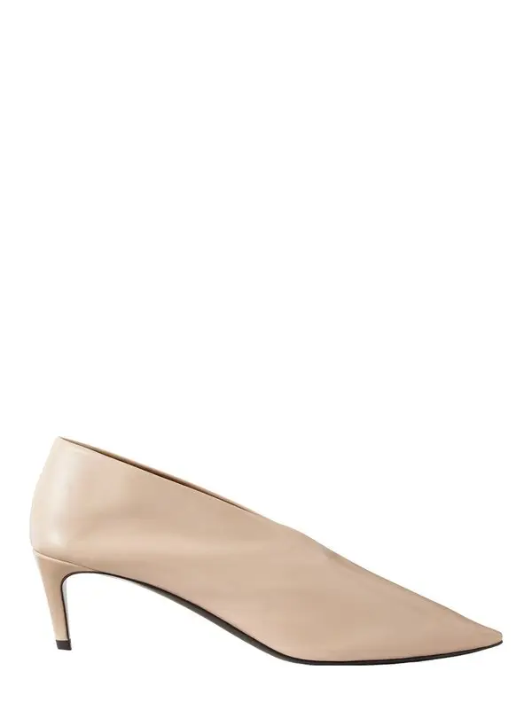 Khaite Miriam Leather Pumps - Neutrals