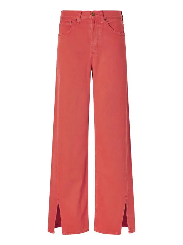 B Sides Charlot Relaxed Mid-rise Straight-leg Jeans - Red