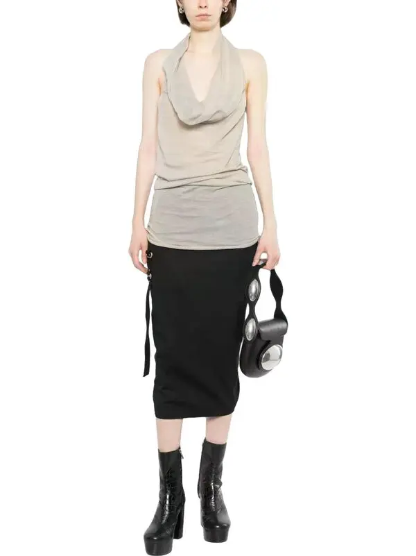 Rick Owens Sunburn Halter Tank Top - Grey